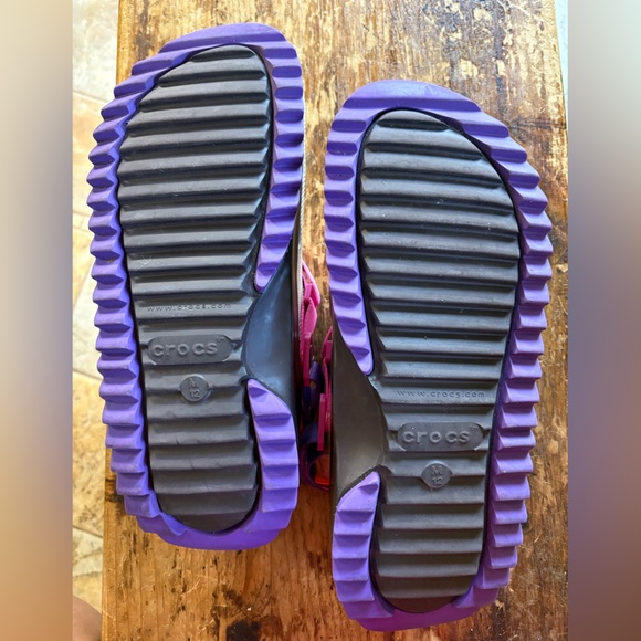 CROCS | Shoes | Crocs Hiker Clog Stucco Purple Pink Orange Mens Size 3 ...